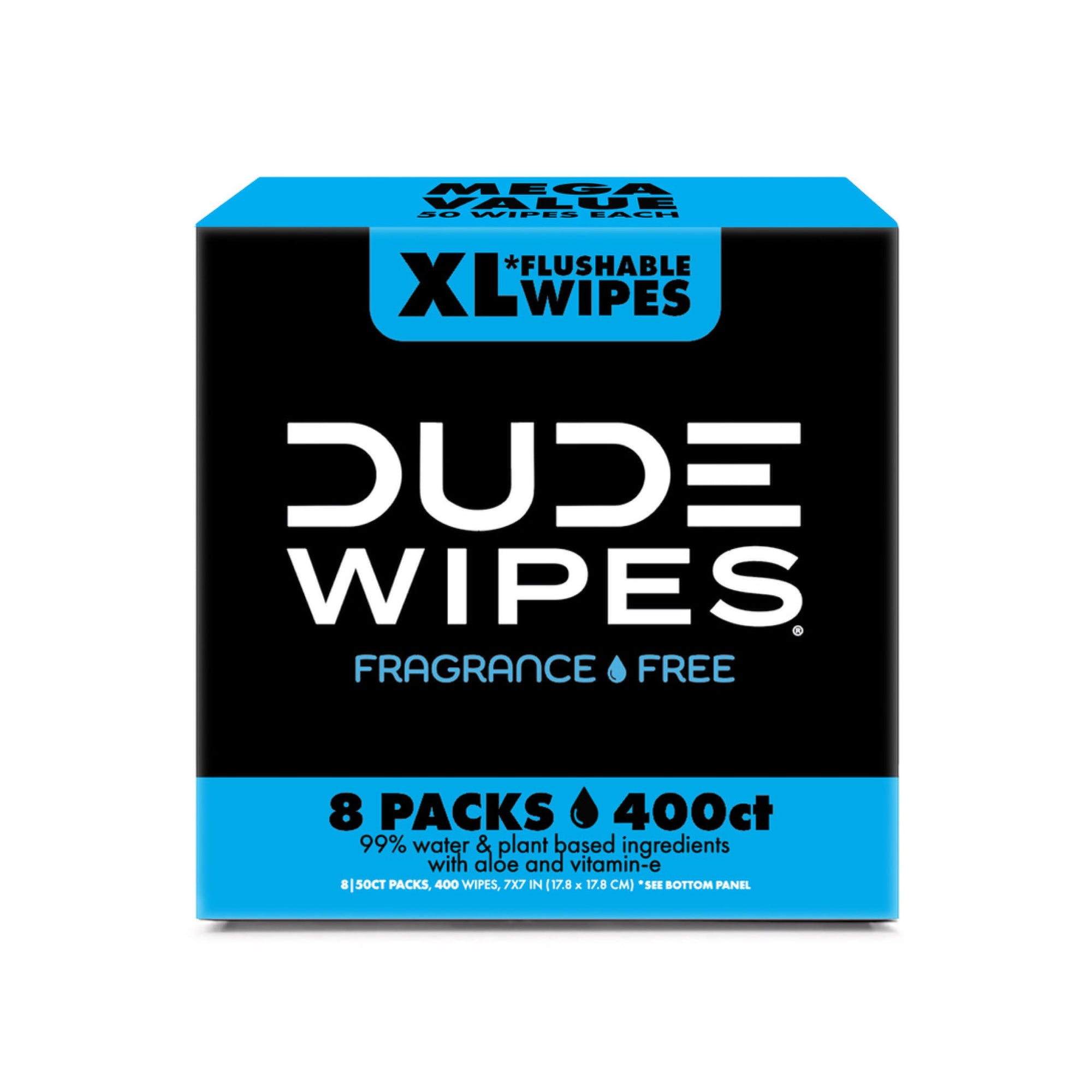 DUDE Wipes Flushable Adult Wipes | Extra-Large | 3, 6 & 8 Pack