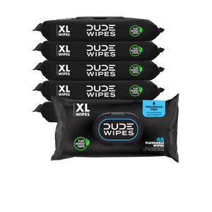 DUDE Wipes, Flushable Wipes For Men, 30pk Individually Wrapped Travel